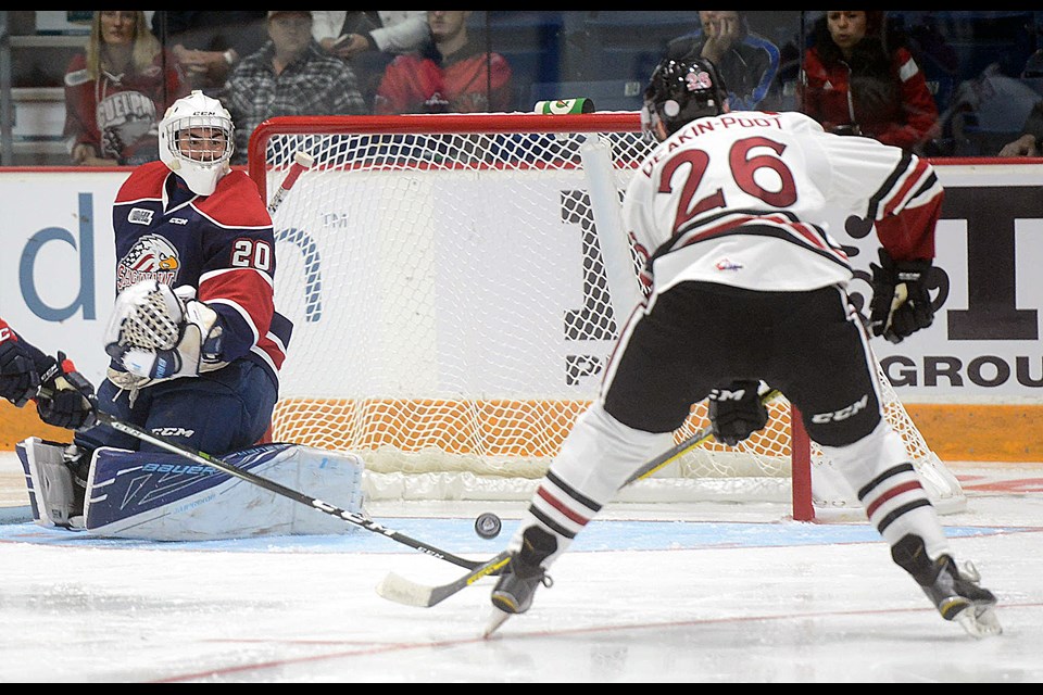 Brendan Bonello gets first OHL victory with 4-2 win over Guelph Storm
