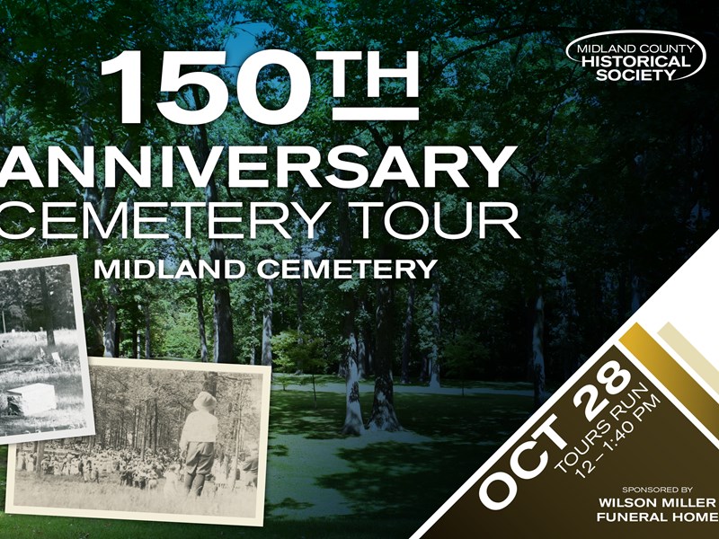 Cemetery Tour - 150th Anniversary of the Midland Cemetery